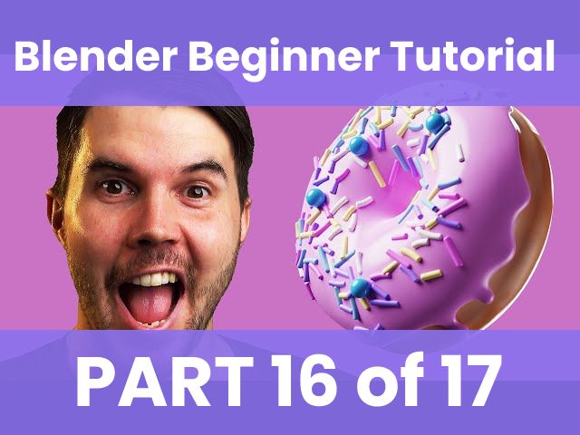 Blender 3 Beginner Tutorial - Donut Tutorial Part 16 - FINALE - Nichetees